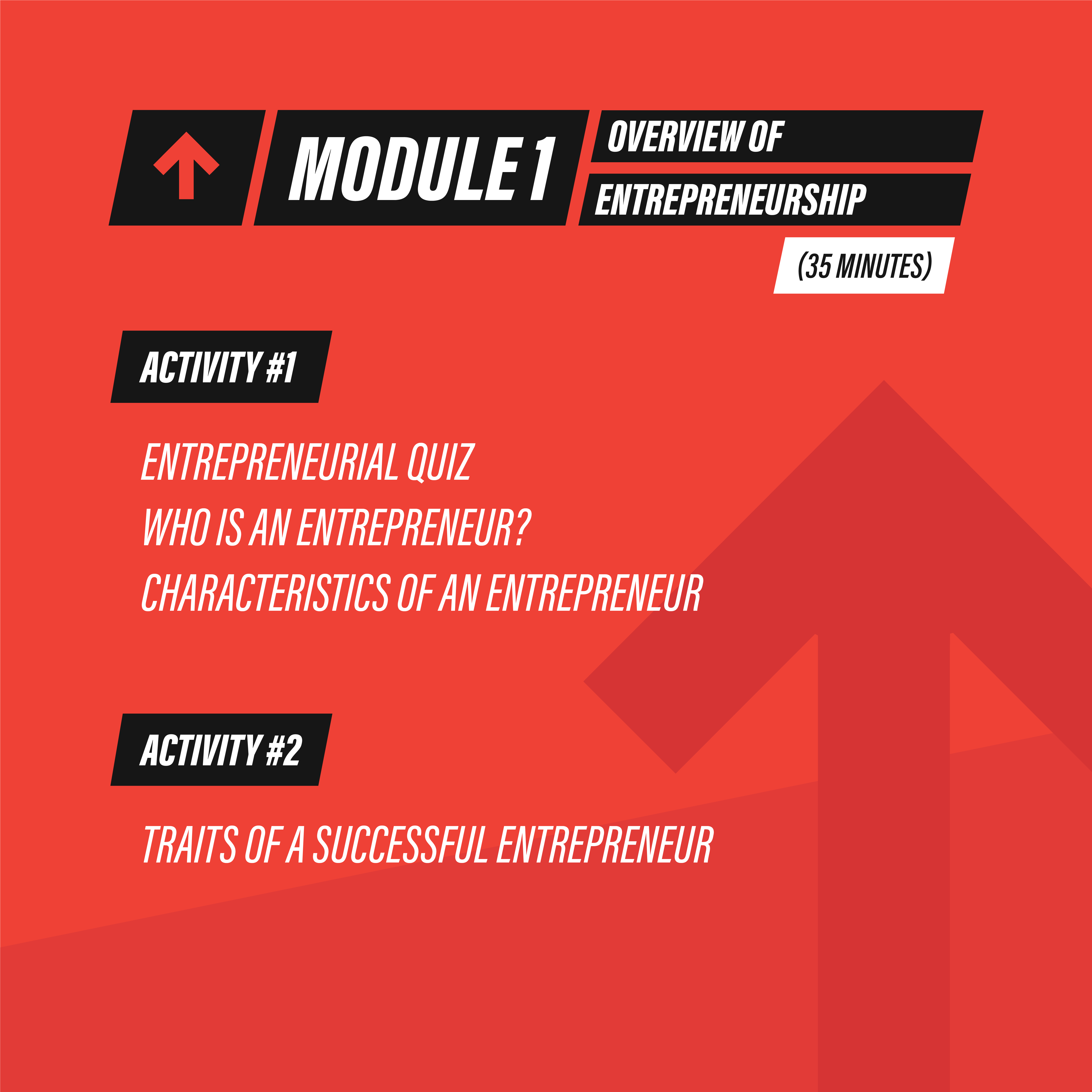 Tema: Module 1: | Introduction to Entrepreneurship - JET Project | AulaVirtualTrust